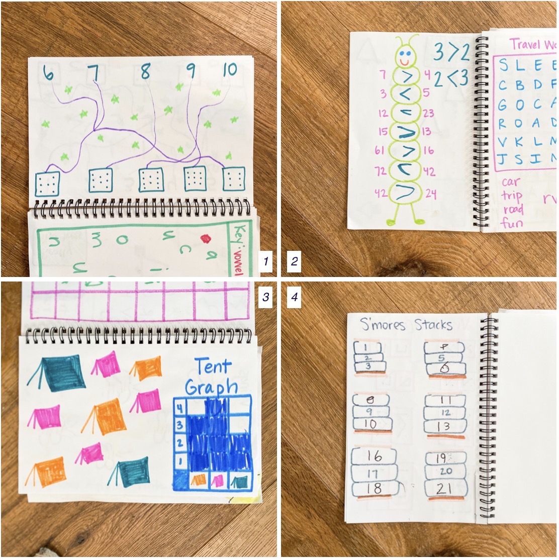 Camping-Themed Active Learning Journal Pages