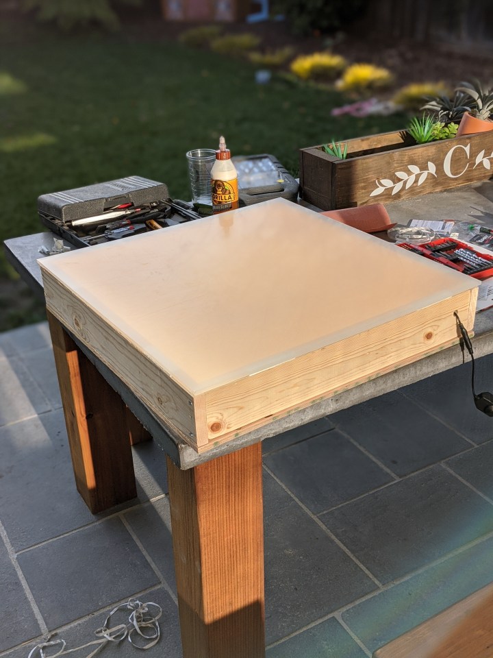 DIY Light Table Box Directions